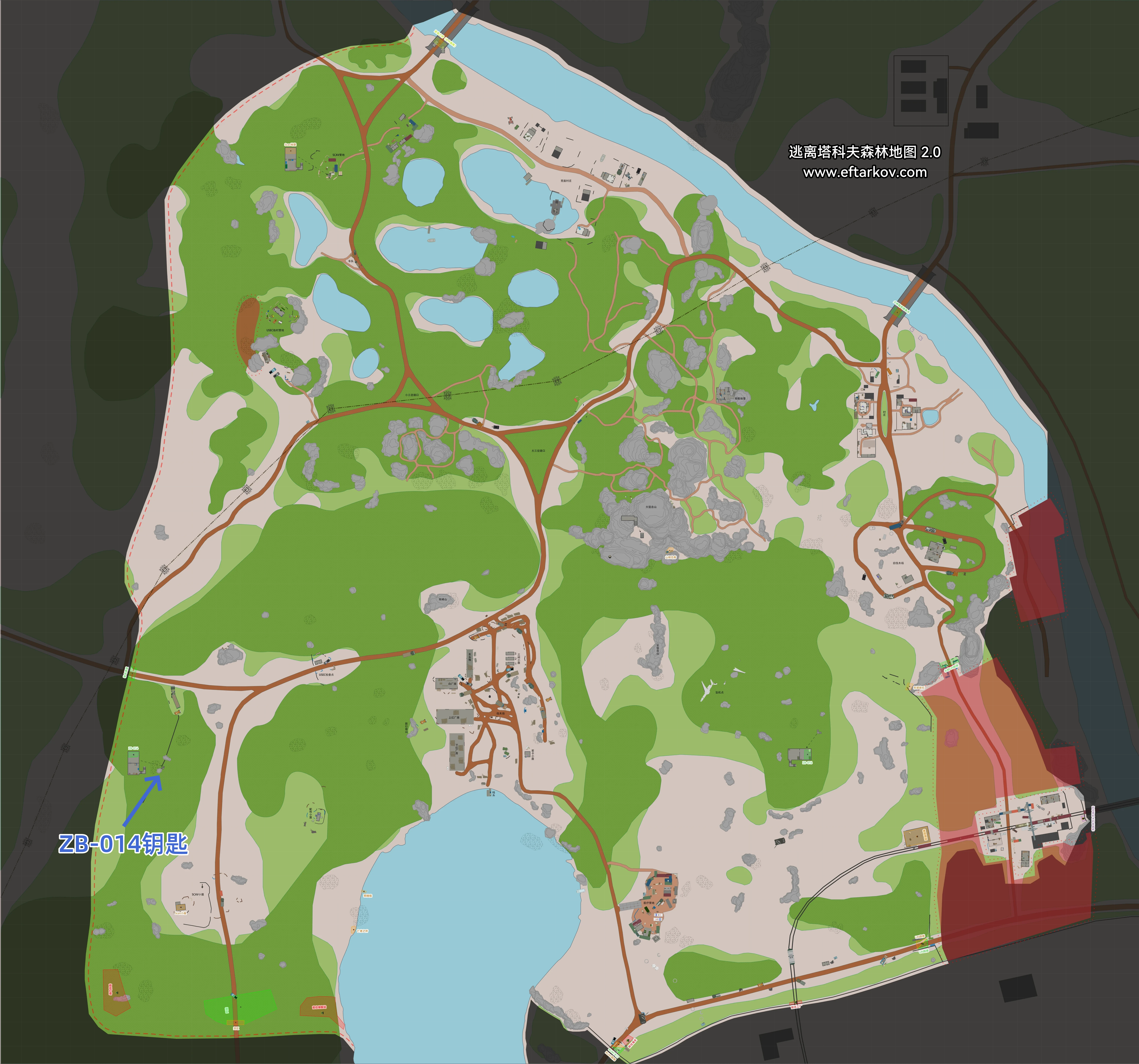 ZB-014钥匙【ZB-014】_森林钥匙_钥匙_逃离塔科夫Wiki，逃离塔科夫中文Wiki，逃离塔科夫教程，逃离塔科夫工具，逃离塔科夫任务 ...