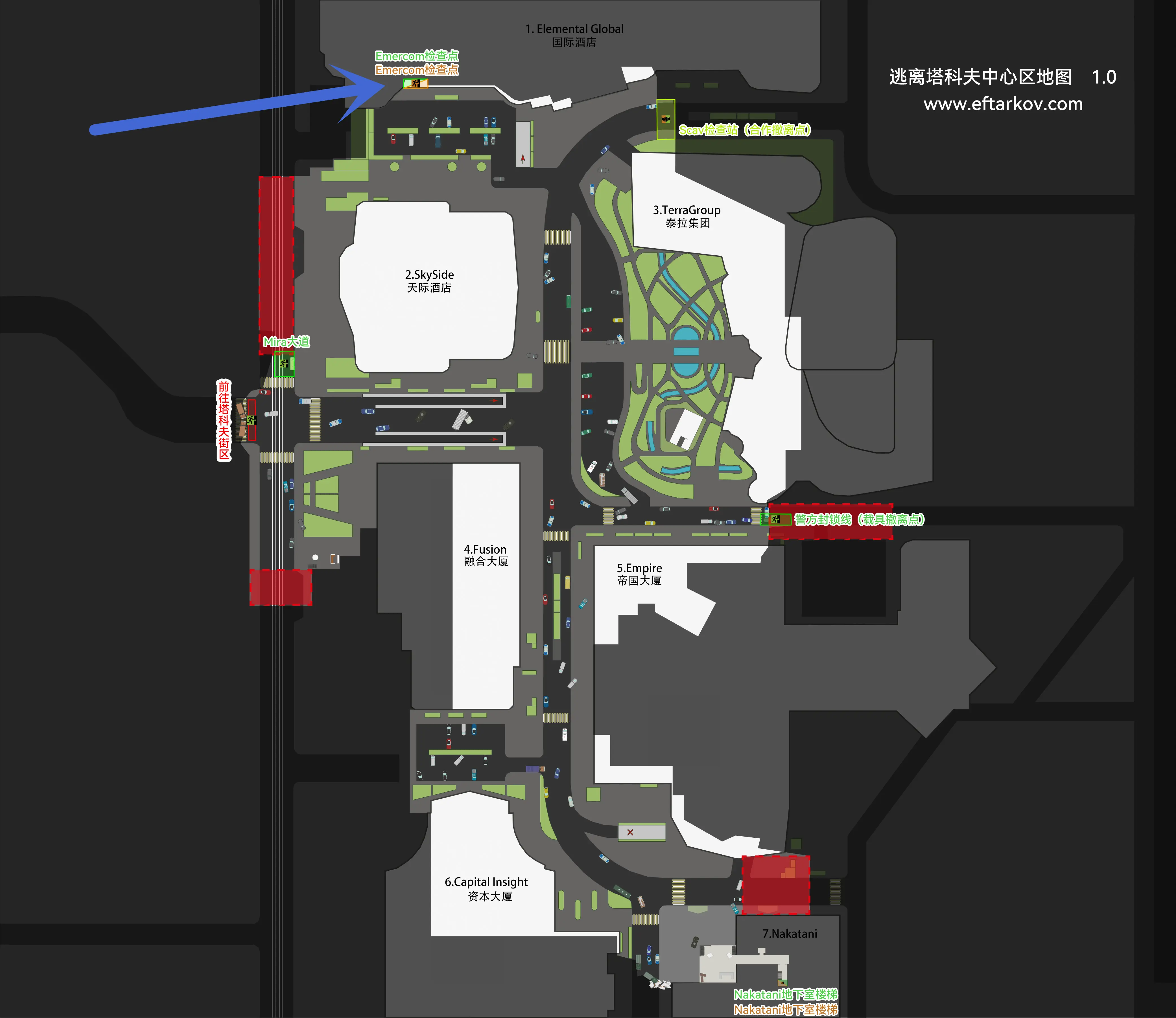 Emercom检查站_撤离点_逃离塔科夫Wiki，逃离塔科夫中文Wiki，逃离塔科夫教程，逃离塔科夫工具，逃离塔科夫任务，逃离塔科夫百科，逃离 ...